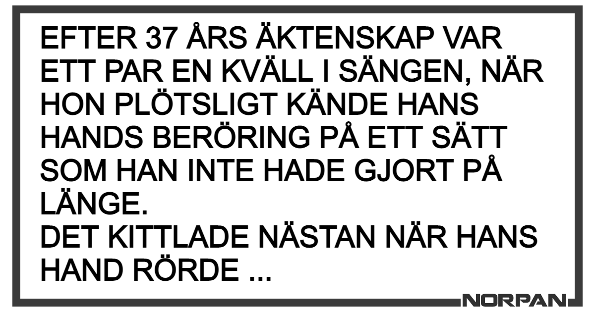 Situationen som uppstod mellan paret som ligger i sängen fick ett ...